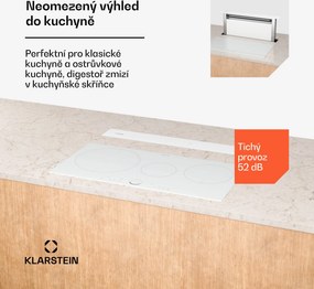 Klarstein Digestoř Royal Flush Eco, Výsuvný, 714 m³/h, Boost, Dotykové ovládání, EEK A++