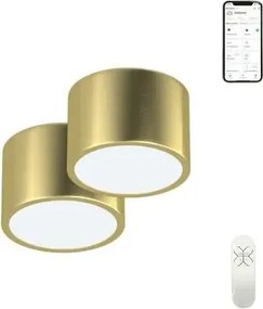 IMMAX NEO sada 2x RONDATE SMART stropní svítidlo 15cm 12W zlatá / Zigb