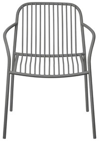 Blomus Zahradní židle s područkami YUA tmavě šedá 2