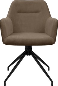 Jídelní židle Merlinda manšestr – taupe