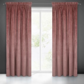 ZATEMŇOVACÍ ZÁVĚS NA PÁSCE VILLA 140X270 CM STARORŮŽOVÁ