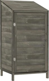 Zahradní kůlna antracitová 55x52x112 cm masivní jedlové dřevo 152180