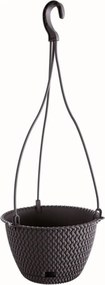 PROSPERPLAST Květináč závěsný SPLOFY ROUND W antracit 23cm