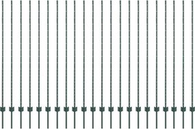 Zabudovaný plotový sloupek 22 ks Zelená 200 cm 3335926