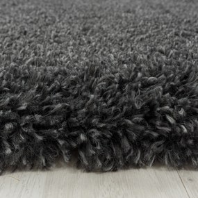 Ayyildiz, Kusový koberec Fluffy Shaggy 3500 grey, 80x250, šedá, ložnice