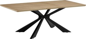 XXXLutz JÍDELNÍ STŮL, černá, barvy dubu, 160-210/90/76 cm P & B - Jídelní stoly - 001467006701