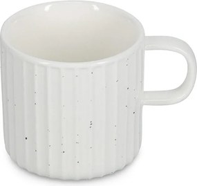 Bílý šálek z kostního porcelánu 205 ml Ora Gloss – Salt&amp;Pepper