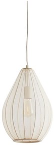 Béžové závěsné svítidlo se skleněným stínidlem ø 28 cm Itela – Light &amp; Living