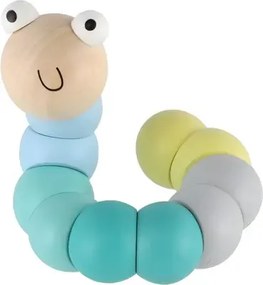 TEDDIES Dřevěný červík / Motorická hračka / Ohebný / 1 ks