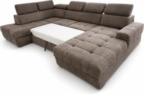 Rozkládací rohová sedačka CLEVER U 345x205 - výběr potahové látky levý roh Element 21 - modrá