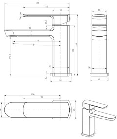 Sapho, MIXONA 25 stojánková umyvadlová baterie bez výpusti, chrom, MG001