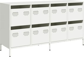 Příborník bílý 135 x 39 x 73,5 cm ocel válcovaná za studena 3307172