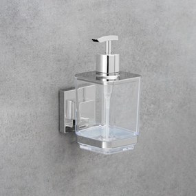 Dávkovač mýdla QUADRO, Vacuum-Loc, 340 ml, bez vrtání, WENKO