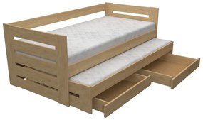 Dřevěná postel Lada 90x200 cm smrk