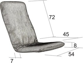 Bradop Pohupovací křeslo Denny R22 | Provedení: DS-Dub sonoma,Látka: 141 - Monolith-141