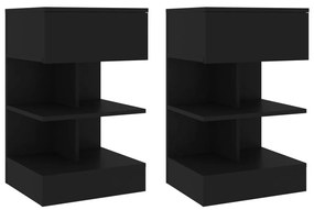 vidaXL Noční stolky 2 ks černé 40 x 35 x 65 cm
