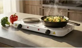 Esperanza EKH014W bílá / Elektrický vařič / 2 plotny / 2500 W / 5 tepl