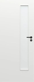 Porta doors Interiérové dveře bezfalcové 70 L, 748 × 1970 mm, SOFT CPL, levé, bílé, prosklené