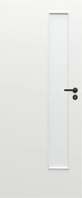 Porta doors Interiérové dveře bezfalcové 80 L, 848 × 1970 mm, SOFT CPL, levé, bílé, prosklené