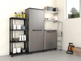 Plastový regál IRVING 131x61x31 cm černý