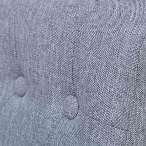 Jídelní židle 4 ks světle šedé textil 272245
