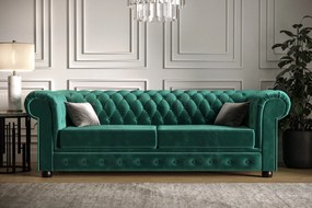 GRAND Pohovka LUXURY, dvojsedák Barva: VELVET 20, Rozkládání do lůžka: Ne