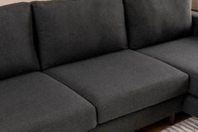 Hanah Home Rohová pohovka BERLIN antracitová pravá