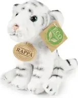 RAPPA Plyšový tygr bílý sedící 15 cm / ECO-FRIENDLY / od 0 měsíců