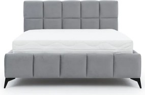 Moderní čalouněná postel MALO 200x180, vínová (matt velvet 68)