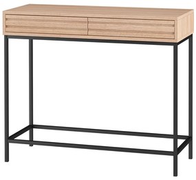 Konzolový stolek s deskou v dubovém dekoru v přírodní barvě 35x90 cm Celine – Støraa