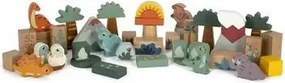 Small foot Dřevěné kostky Dino / od 12 měsíců