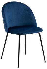 Čalouněná jídelní židle Námořnická modrá ROMI
