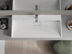 Mexen Ava umyvadlo na desku z konglomerátu 1/O 100 x 46 cm, bílá - 23011001