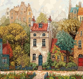 Obraz na plátně - U říčky v Plané FeelHappy.cz Velikost obrazu: 40 x 30 cm