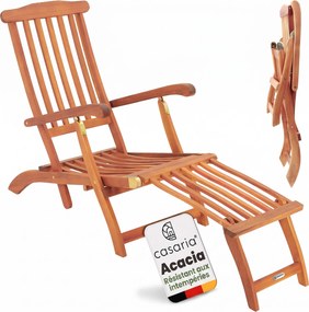 Zahradní lehátko Queen Mary® z akáciového dřeva certifikace FSC® 169x54x95cm