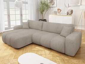 Rohová rozkládací sedačka Larow Maxi Boucle, Potah: Coral 50