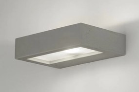 Nástěnné betonové šedé svítidlo do chodby Vico Beton