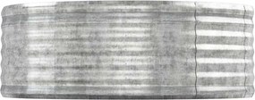 Vyvýšený záhon pozinkovaná ocel 544x100x36 cm stříbrný 319017