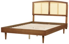 Dřevěná postel 140 x 200 cm ze světlého dřeva VARZY Beliani