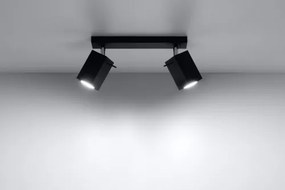 Bodové svítidlo SOLLUX Merida 2 GU10 2x40W bez zdroje SL.0100 černá