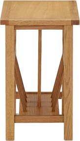 Stolek na časopisy 45 x 27 x 42 cm masivní dubové dřevo 289184