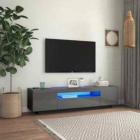 vidaXL TV skříňka s LED osvětlením 160x35x40 cm [815726] Barva: Betonová šedá