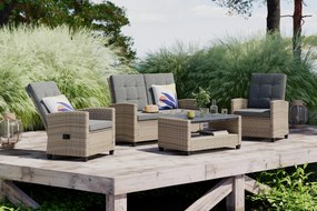 XXXLutz ZAHRADNÍ SADA 4dílné, kov, plast, textil Ambia Garden - Online Only zahradní nábytek - 001694009301
