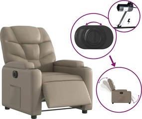 Elektrické polohovací křeslo cappuccino umělá kůže 3204650