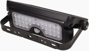 Solární reflektor ORNO AD-SL-6108BLR4, 500lm, IP65, 4000K, 2x1500mAh, černá