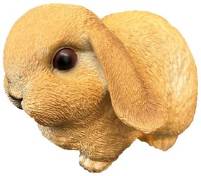 Zahradní figurka z polyresinu Bunny, 16 cm, hnědá