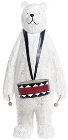 Vánoční dekorace stojící medvěd s bubínkem Bear Drum - 12*12*25 cm