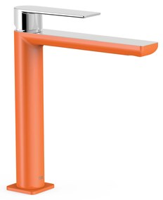 TRES LOFT COLORS Jednopáková umyvadlová baterie, zvýšená 24,1 cm, oranžová/chrom 20020303NA