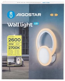 Aigostar - LED Nástěnné svítidlo LED/20W/230V 2700K bílá