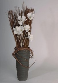 Aranžmá - umělé květy, aromadeco, váza